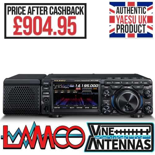 Yaesu FT-710 AESS HF/50/70mhz SDR Transceiver | Vine Antennas UK